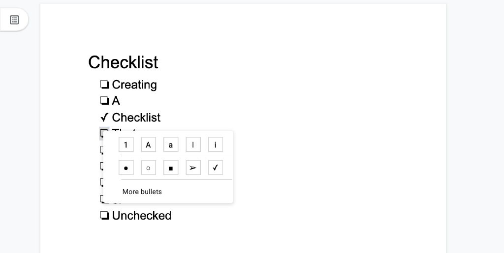 How to Create And Run a Checklists In a Google Doc