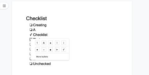 How to Create And Run a Checklists In a Google Doc