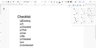 How to Create And Run a Checklists In a Google Doc