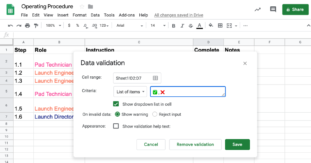 How to Create And Run a Checklists In a Google Doc