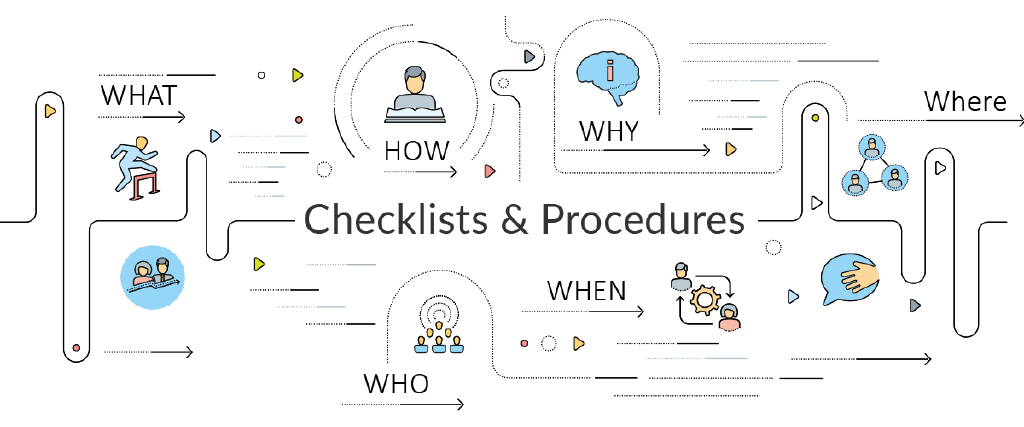 Differences between Checklists vs Procedures