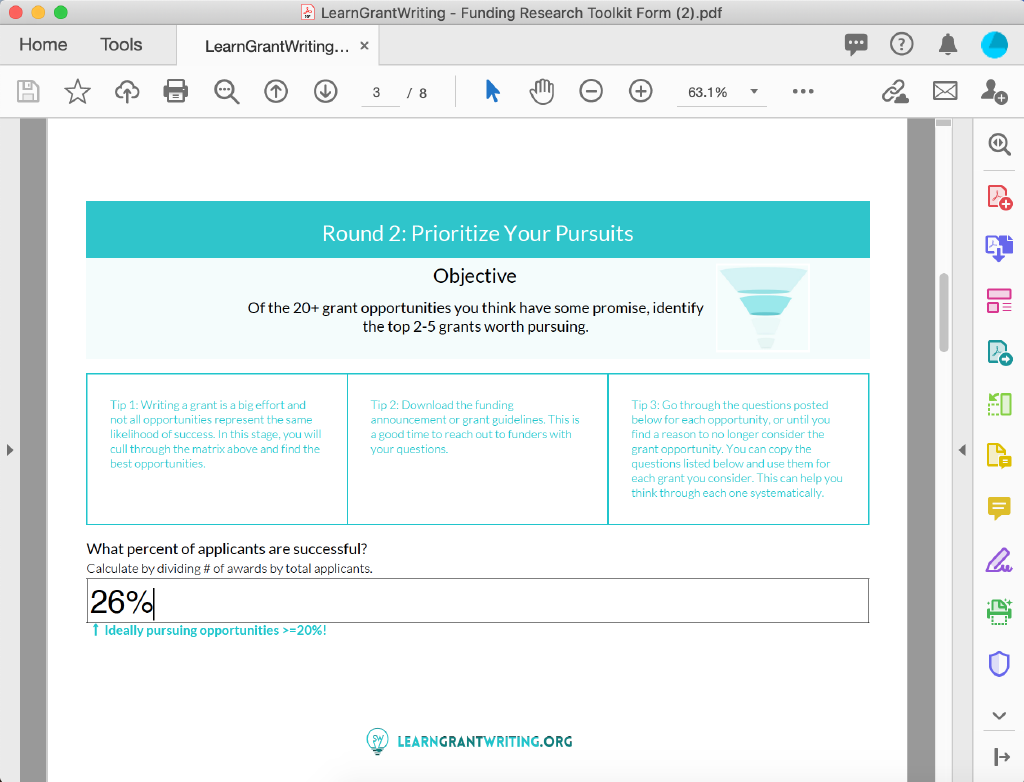 Create Fillable PDF Forms For Toolkits & Workbooks